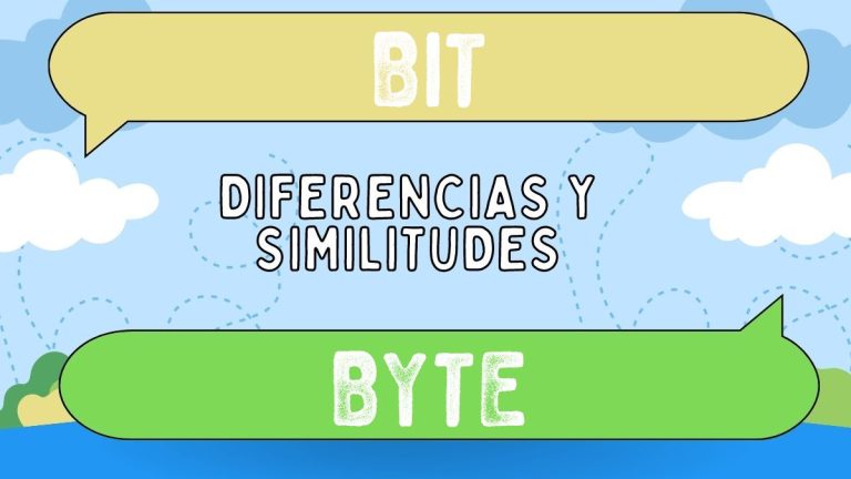 Diferencias entre bit y byte