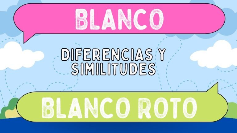 Diferencias entre blanco y blanco roto
