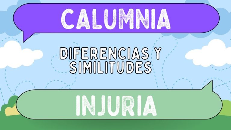 Diferencias entre calumnia y injuria