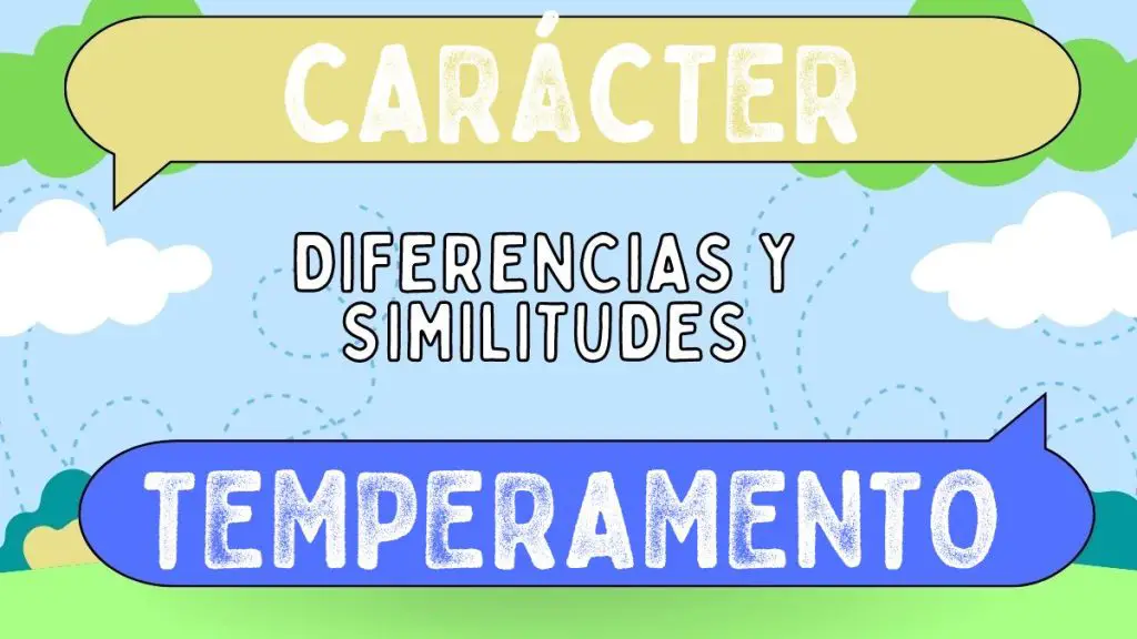 Diferencias entre carácter y temperamento