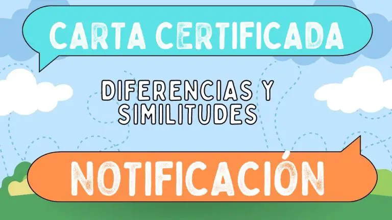 Diferencias entre carta certificada y notificación