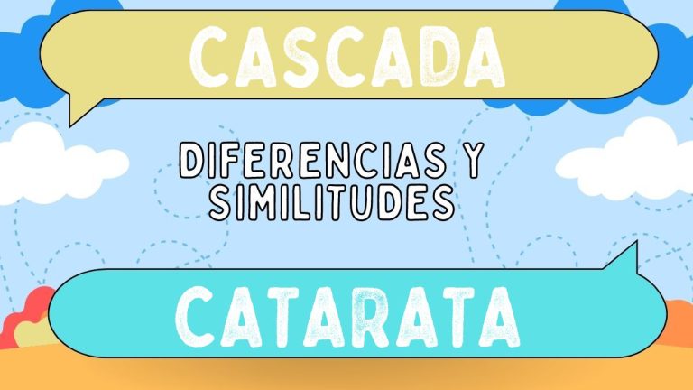 Diferencias entre cascada y catarata