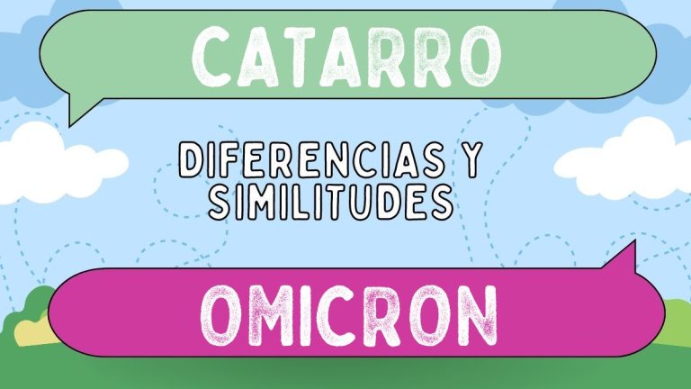 Diferencias entre catarro y omicron