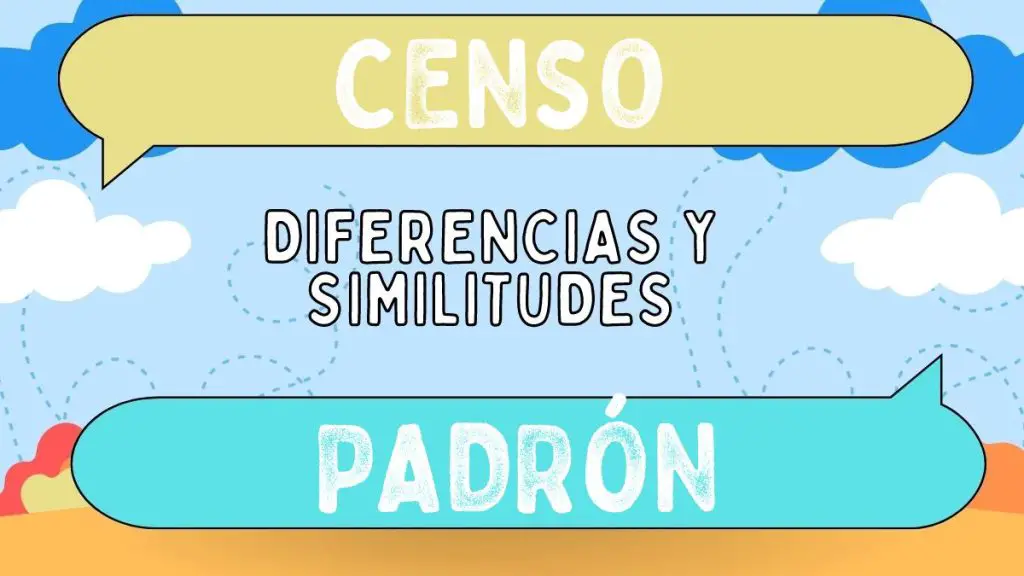 Diferencias entre censo y padrón