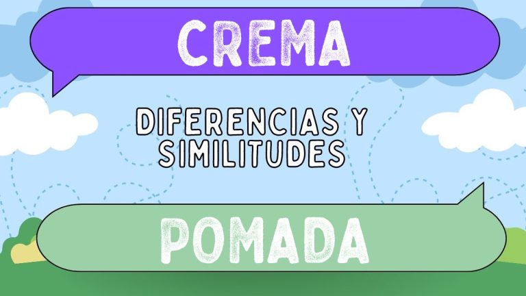 Diferencias entre crema y pomada