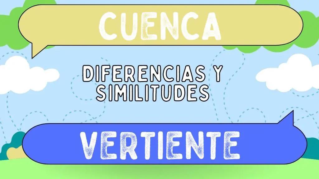 Diferencias entre cuenca y vertiente