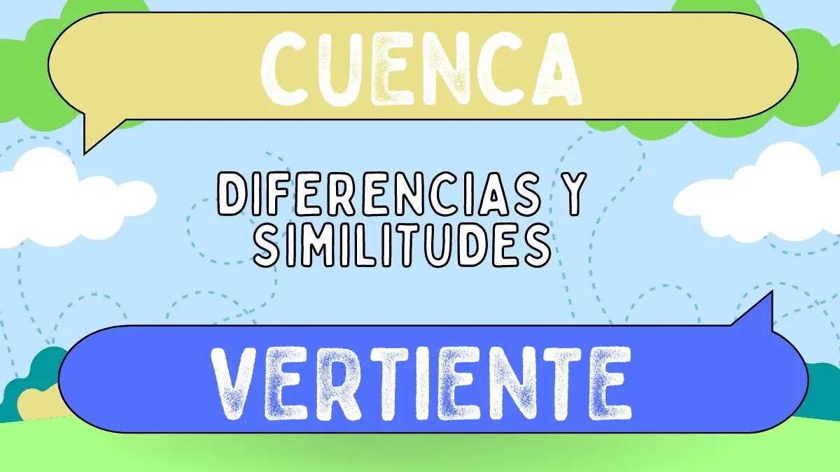 Diferencias entre cuenca y vertiente
