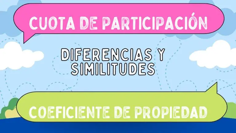 Diferencias entre cuota de participación y coeficiente de propiedad