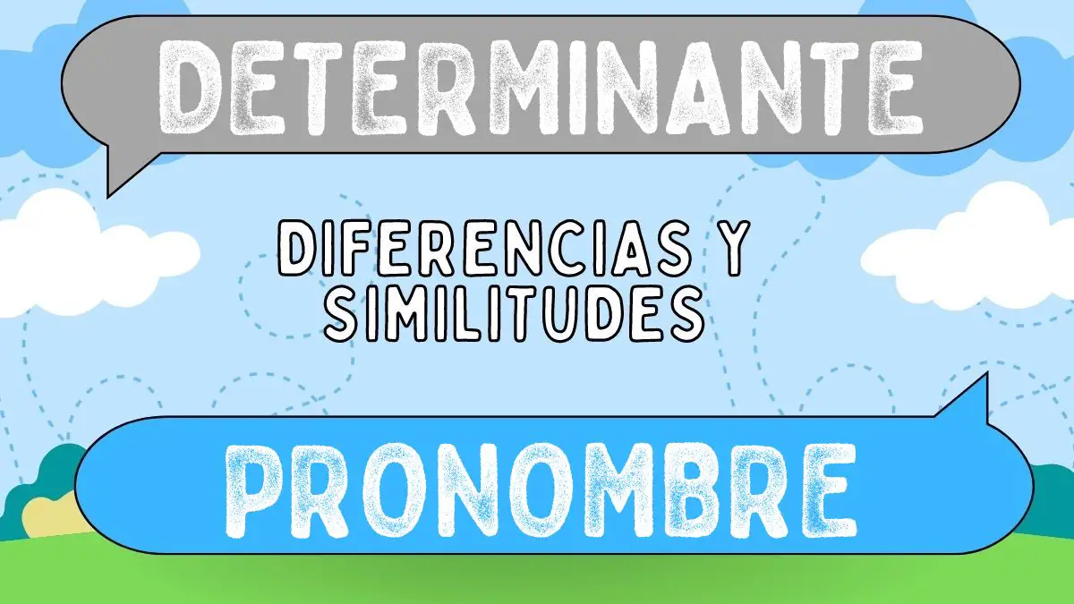 Diferencias entre determinante y pronombre