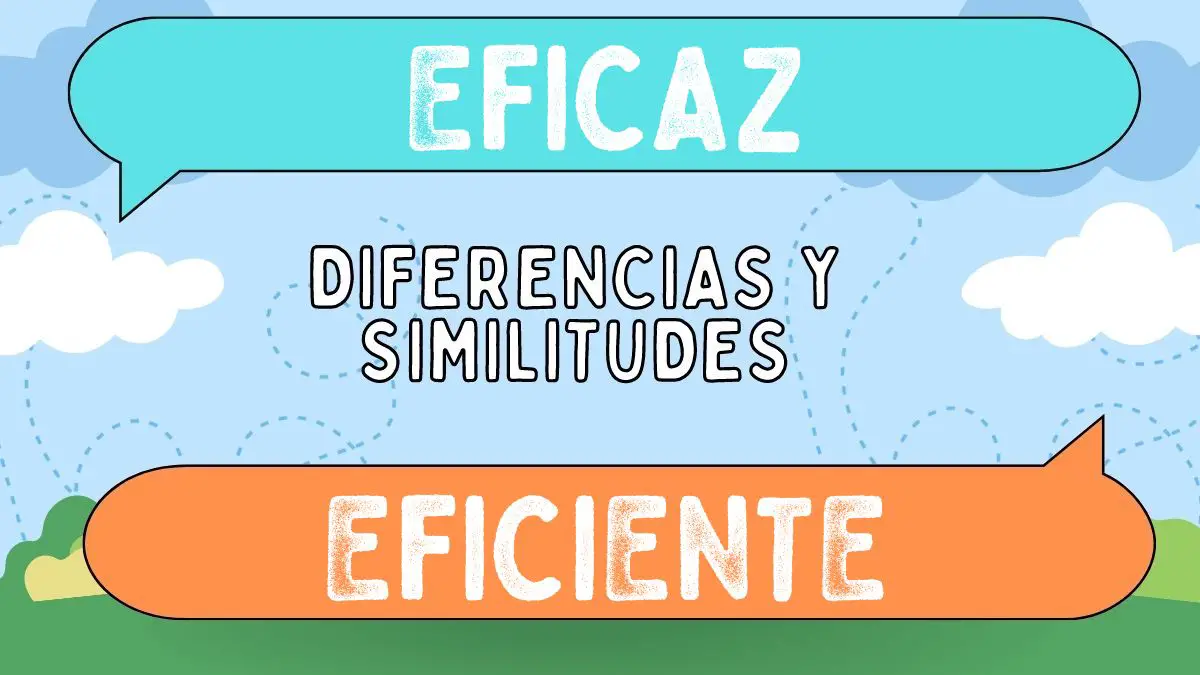 Diferencias entre eficaz y eficiente