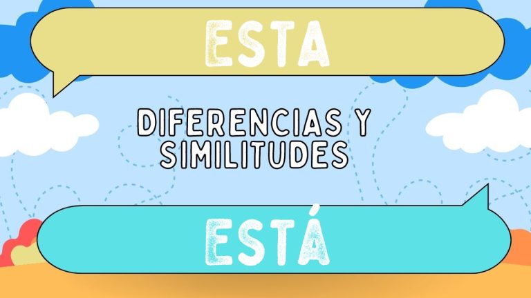 Diferencias entre esta y está