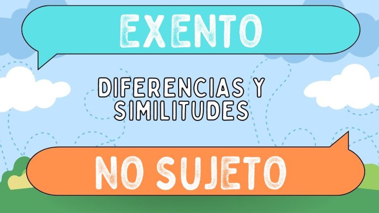 Diferencias entre exento y no sujeto