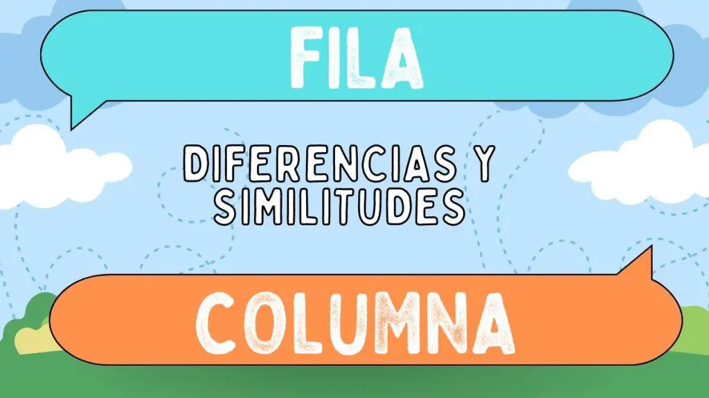 Diferencias entre fila y columna