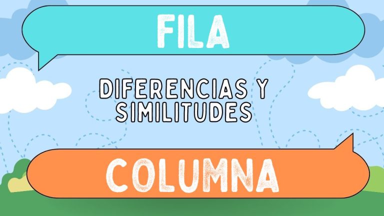 Diferencias entre fila y columna