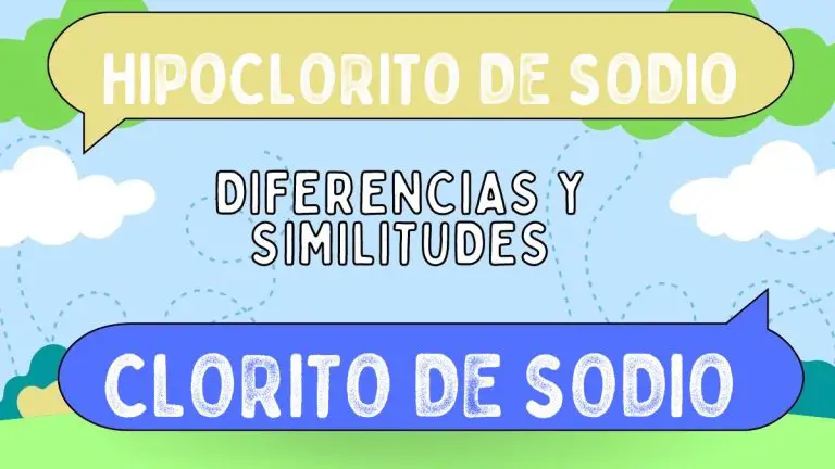 Diferencias entre hipoclorito de sodio y clorito de sodio
