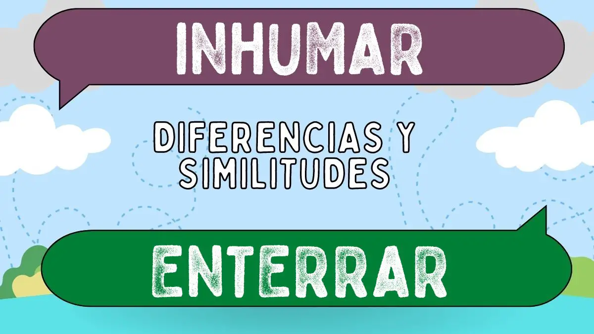 Diferencias entre inhumar y enterrar