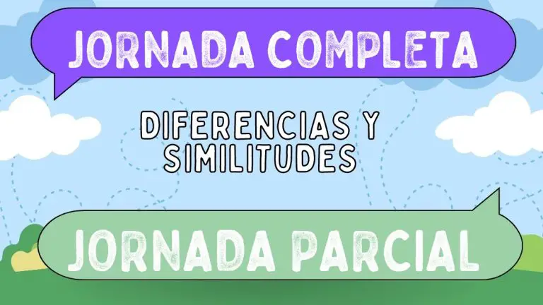 Diferencias entre jornada completa y jornada parcial