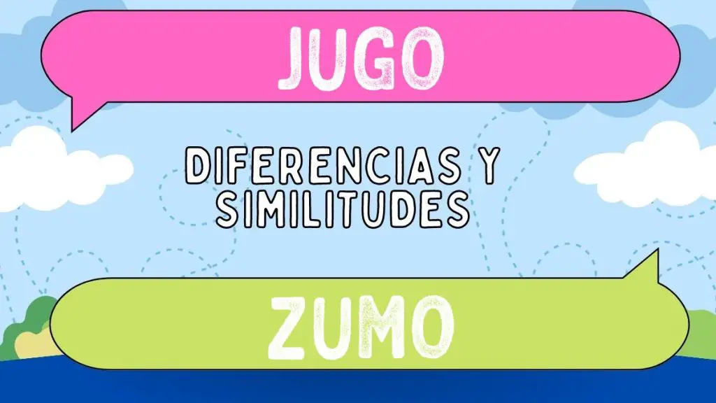 Diferencias entre jugo y zumo