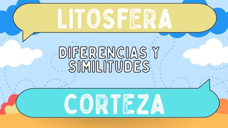 Diferencias entre litosfera y corteza