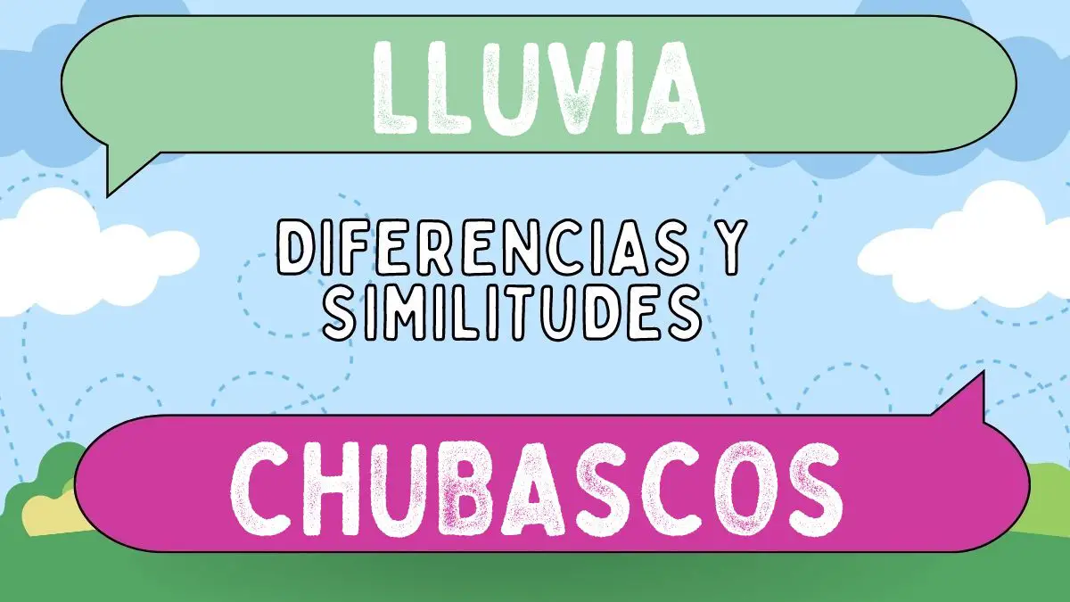 Diferencias entre lluvia y chubascos