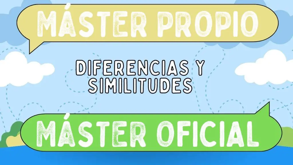 Diferencias entre máster propio y máster oficial