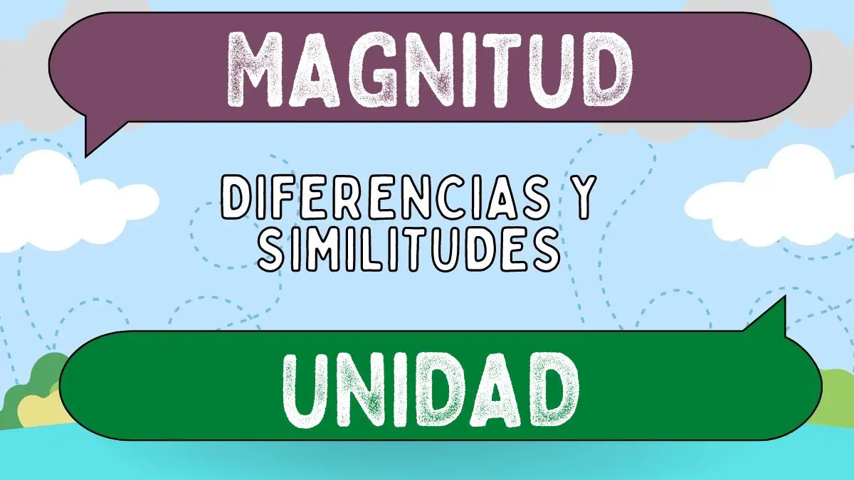 Diferencias entre magnitud y unidad