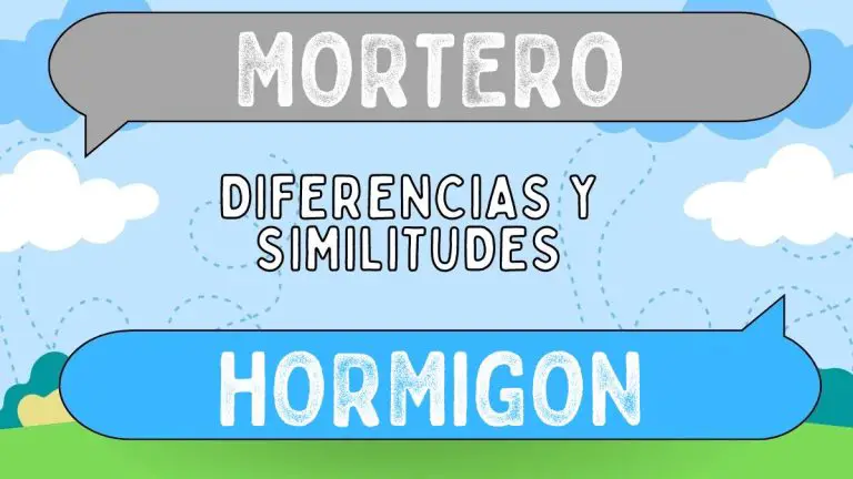 Diferencias entre mortero y hormigon