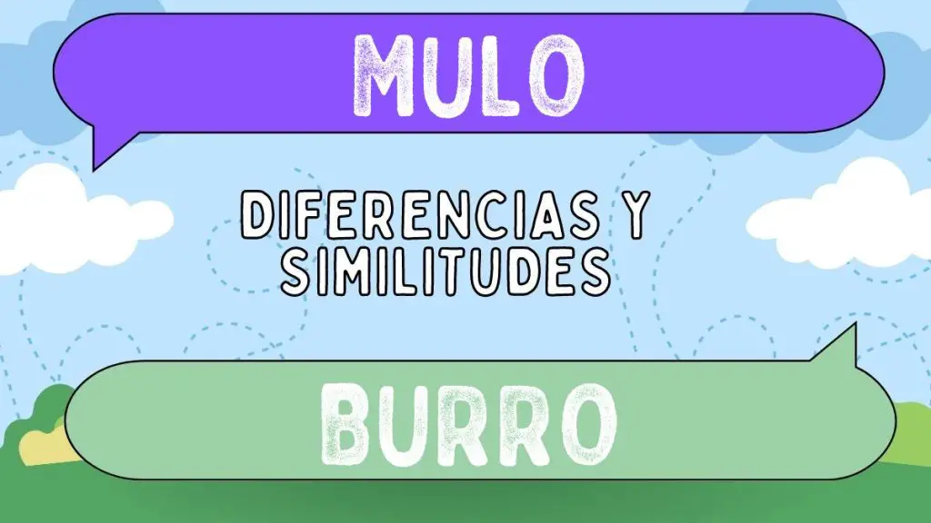 Diferencias entre mulo y burro