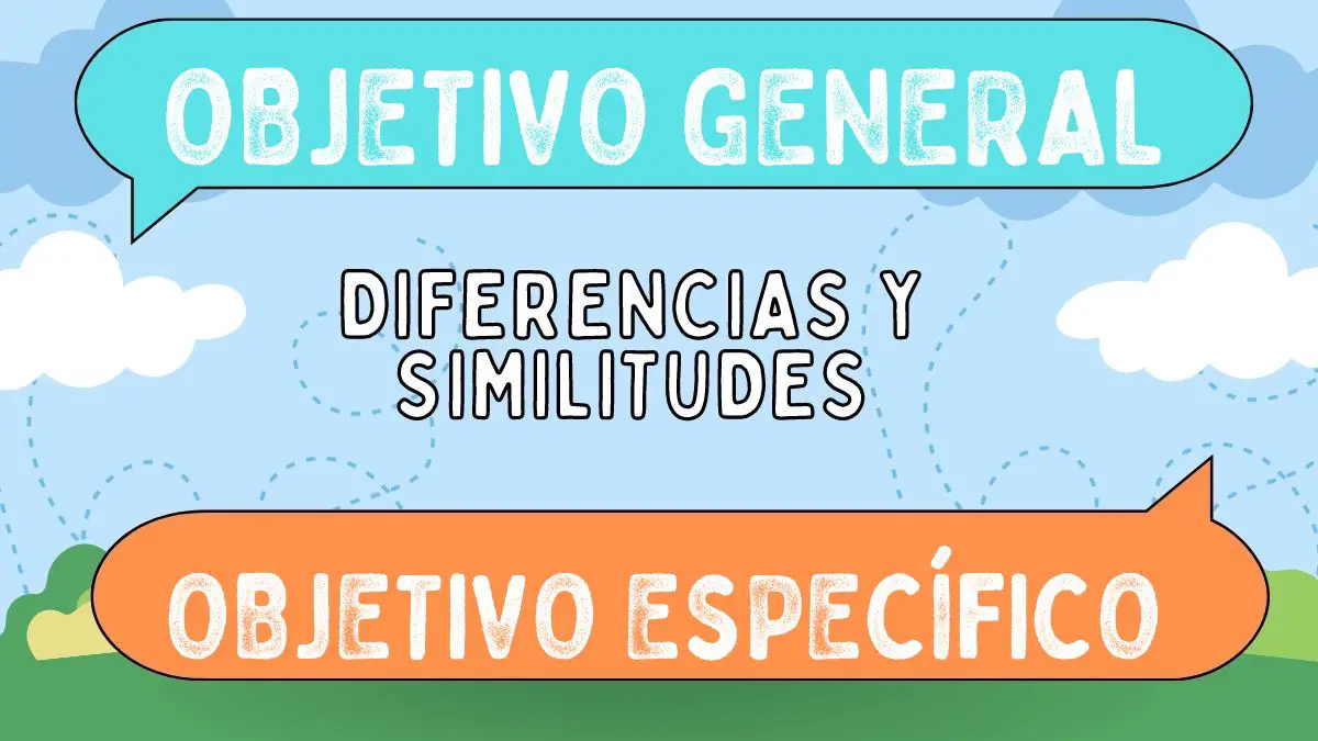 Diferencias entre objetivo general y objetivo específico