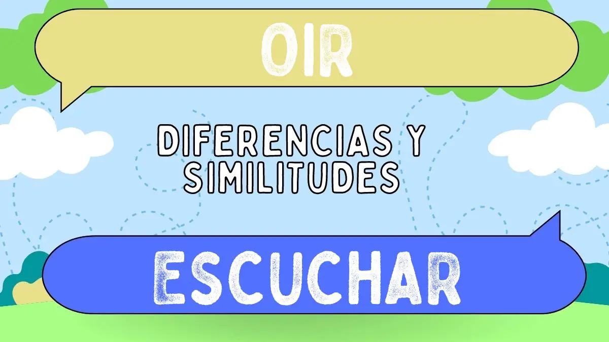 Diferencias entre oir y escuchar