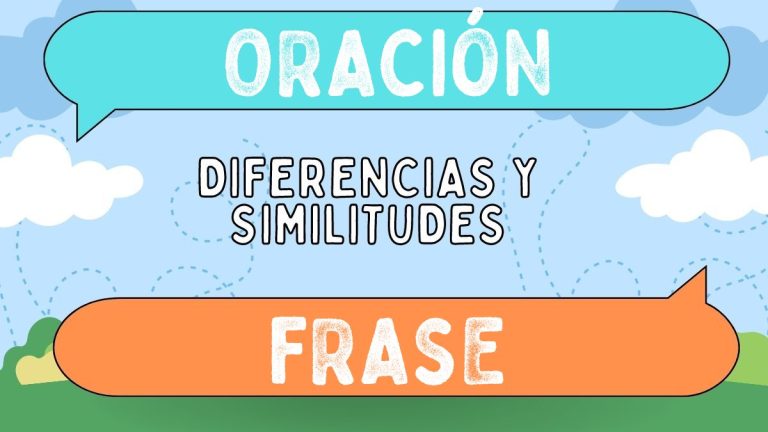 Diferencias entre oración y frase
