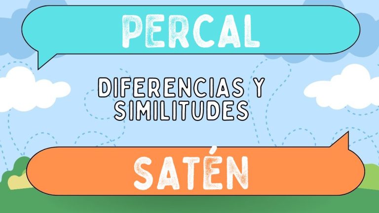 Diferencias entre percal y satén