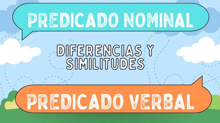 Diferencias entre predicado nominal y predicado verbal
