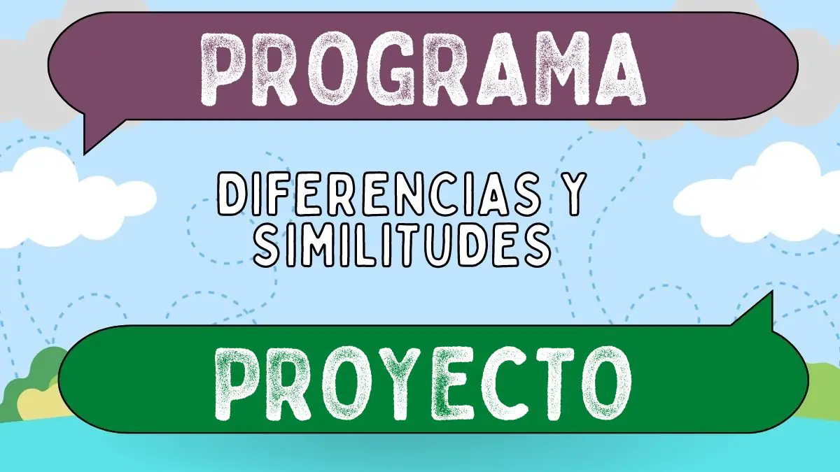 Diferencias entre programa y proyecto