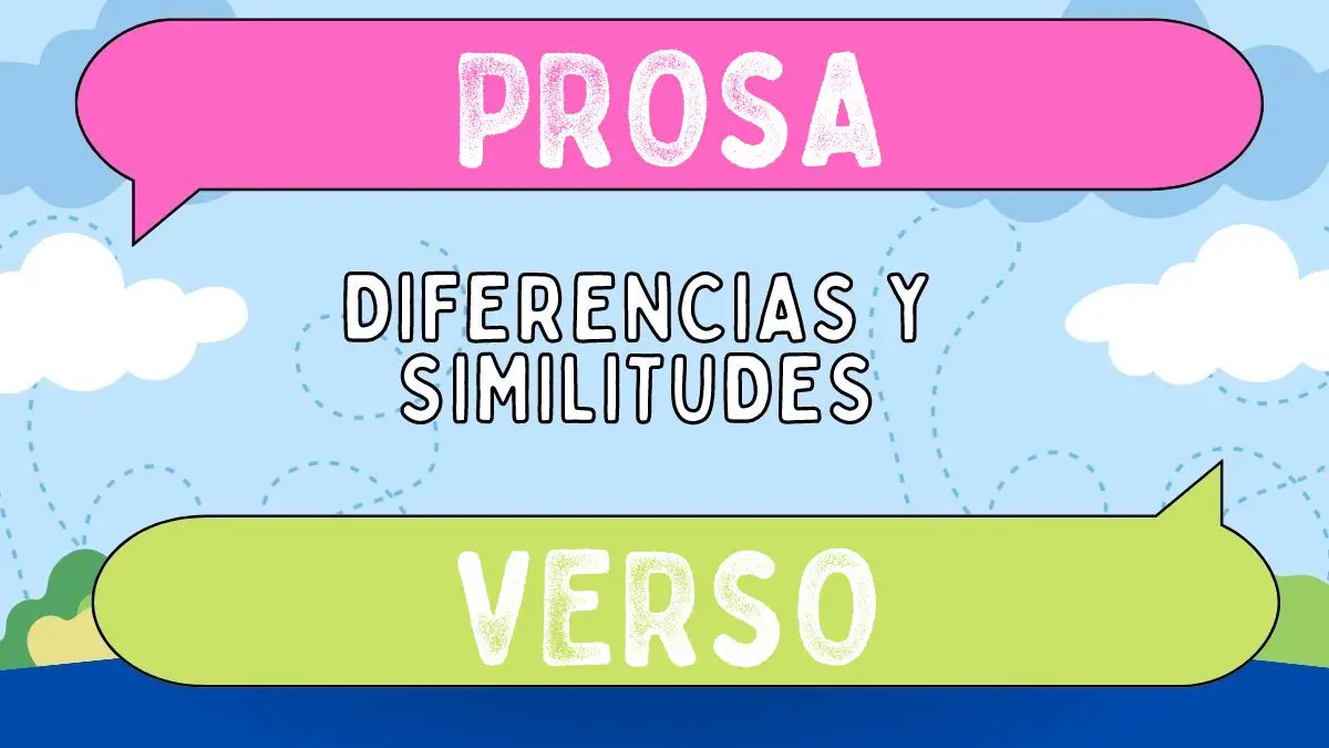 Diferencias entre prosa y verso