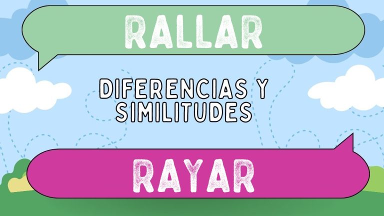 Diferencias entre rallar y rayar