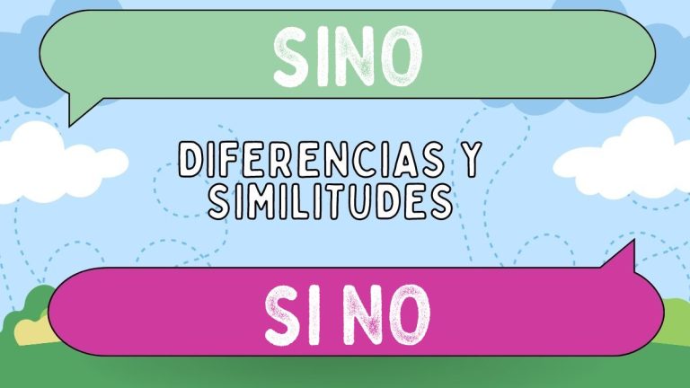 Diferencias entre sino y si no