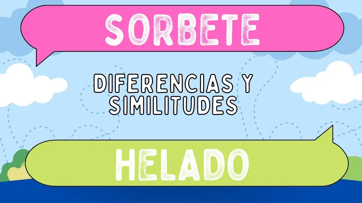 Diferencias entre sorbete y helado