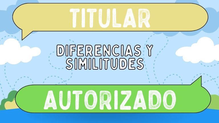 Diferencias entre titular y autorizado