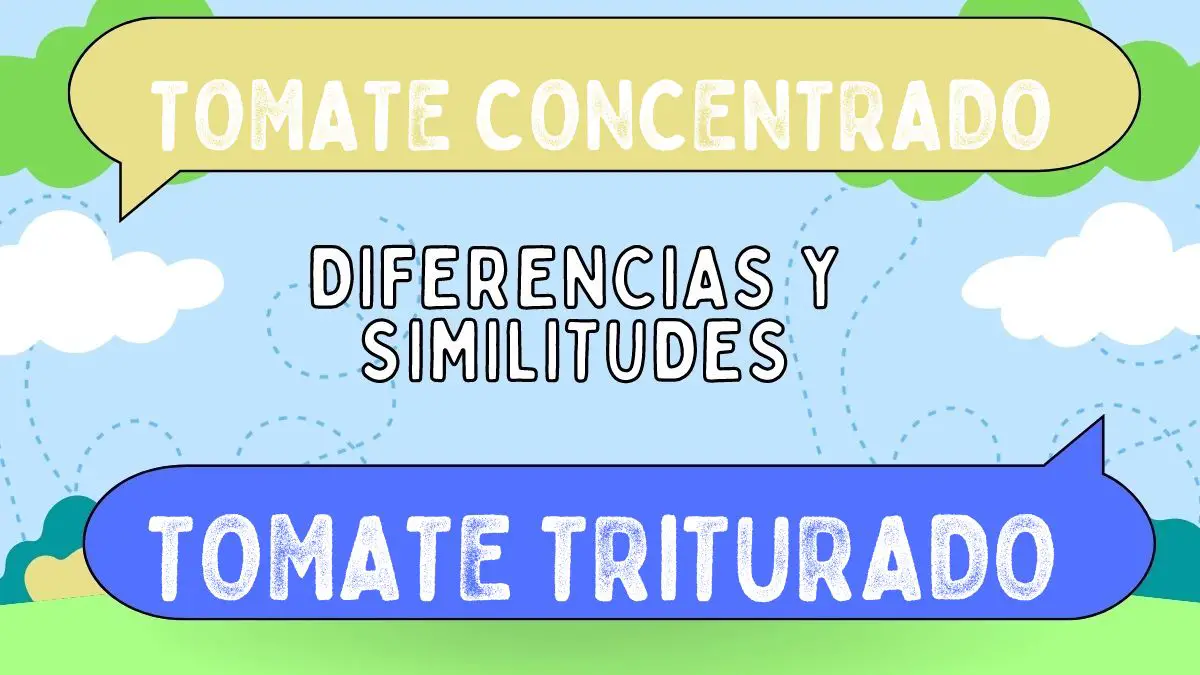 Diferencias entre tomate concentrado y tomate triturado